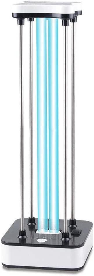 Lámpara de desinfección UV Luz de ozono germicida Desodorización Base cuadrada móvil Dos luz ...