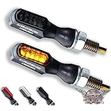 Halogen Mini Blinker Nova Motorradblinker schwarz smoke getönt ...