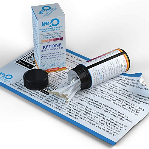 Keto Urine Test Strips 100ct, Ketone Urinalysis Testing Kit for Ketosis ...