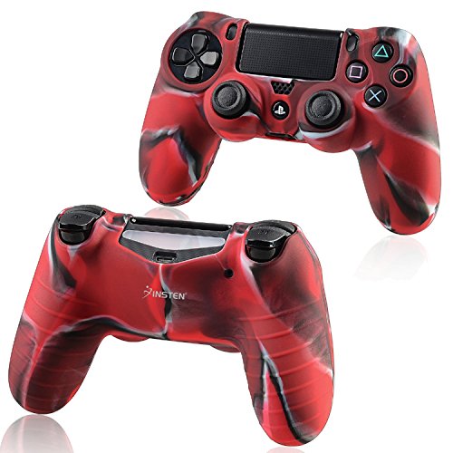 For PS4 Controller Silicone Skin Case Cover, Insten Rubber Silicone ...