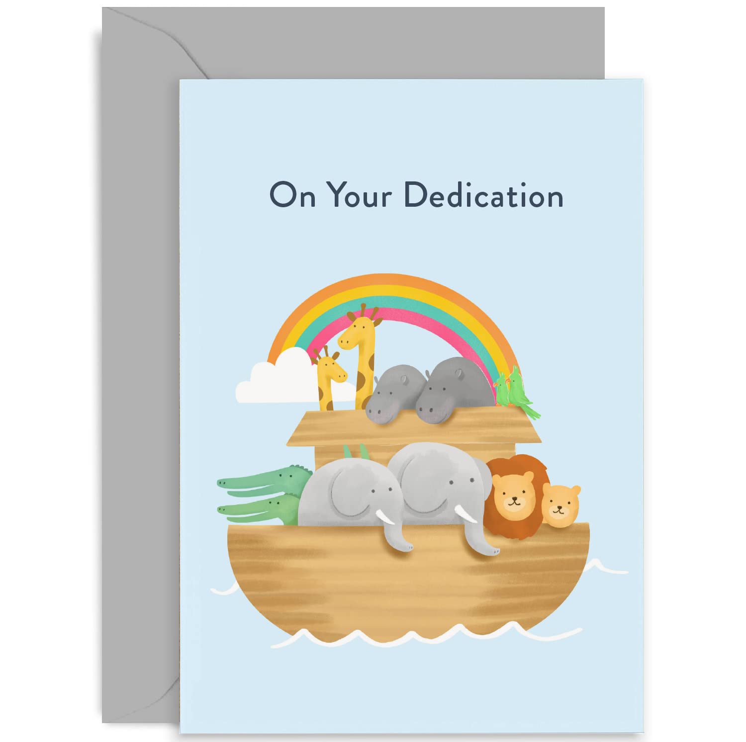 Mua Old English Co. Dedication Card for Boy or Girl - Noah's Ark Animal ...