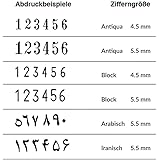 Reiner 200300-011 Paginator Stamp B6 6 Figure 5.5 mm: Amazon.co.uk ...