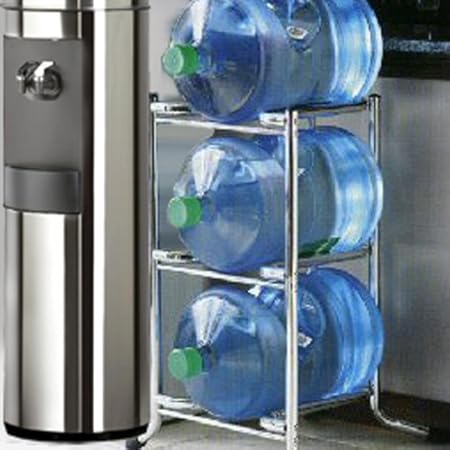 Amazon.com: Chrome Water Bottle Caddy Rack: Kitchen & Dining