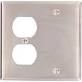 Leviton 84008-40 SS WP 2G 1DUP/1BLANK STD SIZE - Outlet Plates - Amazon.com