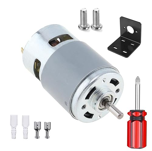 775 DC Motor, 12V-24V 3500-9000 RPM Mini Electric Motor, Double Ball ...