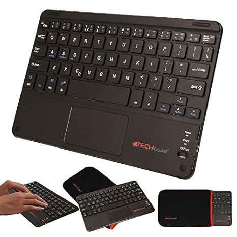 TECHGEAR [Active Strike Pro Slim Bluetooth Wireless UK QWERTY Keyboard ...