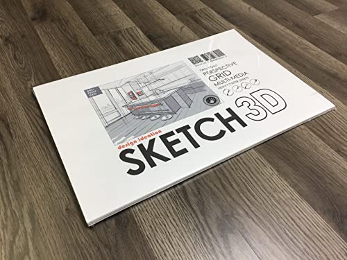 Design Ideation Sketch 3D Perspective Grid Paper Pad. Multi-Media Paper ...