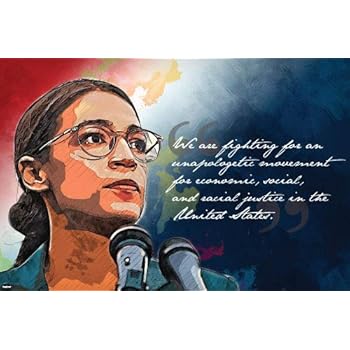 Amazon.com: Alexandria Ocasio Cortez aka AOC Poster Home Decor Print ...