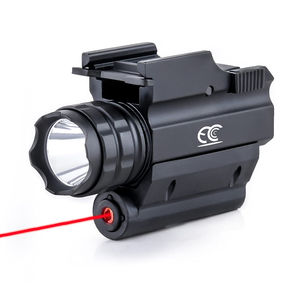 MCCC Tactical Red Laser Sight with 500 Lumens LED Flashlight, Compact ...