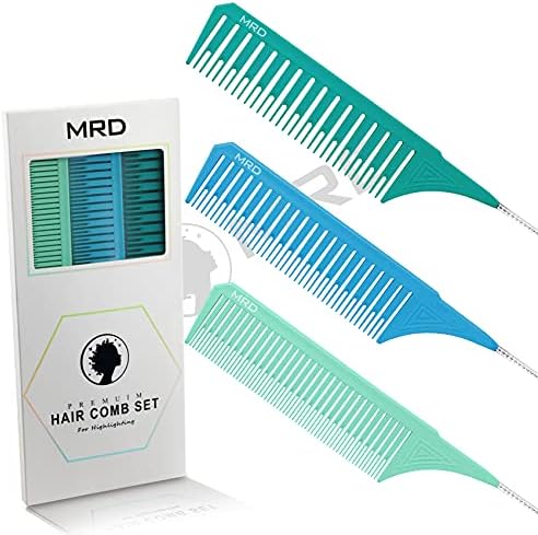 3 Sizes Premium Highlighting Comb Set Professional Weaving Styling With ...