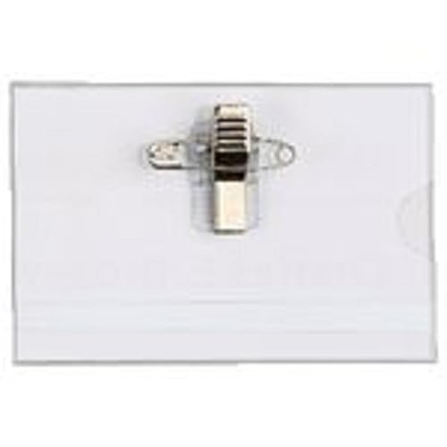 Customcard 60 x 90 mm Conference Badge with Pin Combo Clip Name Badge ...