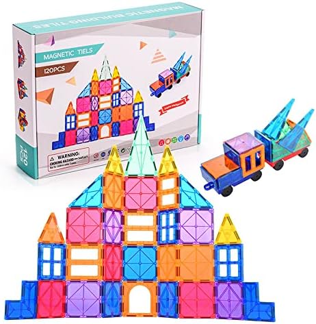 DMG TECH Magnetic Tiles Building Blocks,Clear Magnetic 3D Building ...