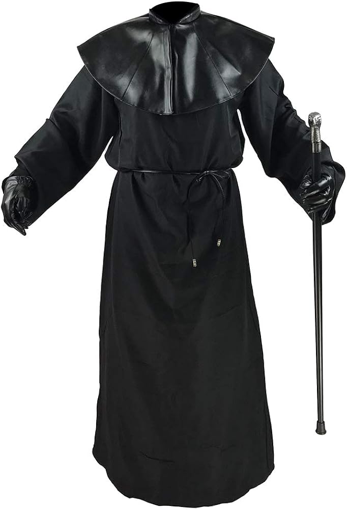 Absolute Vibe Plague Doctor Costume Cloak Robe Halloween Props Medieval ...