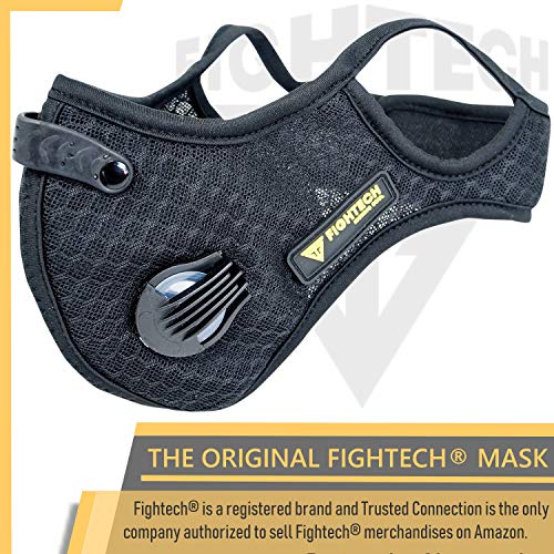 Dust Mask by Fightech | Mouth Mask Respirator with 4 Carbon N99 Filters ...