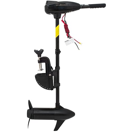 Freshwater & Saltwater Transom Mounted Trolling Motor，with LED Battery ...