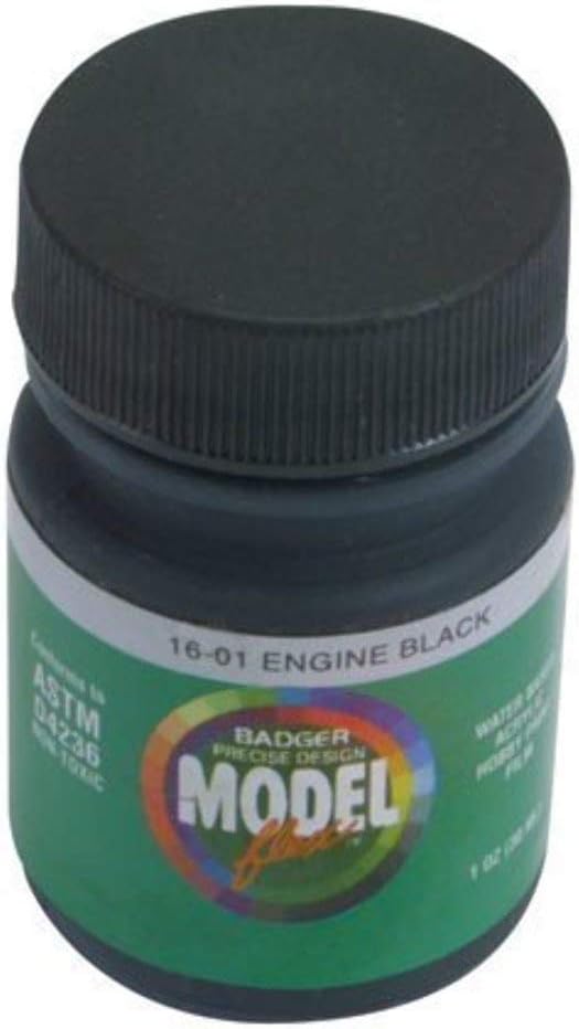 Badger Model Flex, 1oz Airbrush Ready Water Based Acrylic Paint, Engine ...