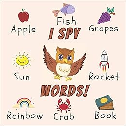 I Spy Words: Learning Words For Toddler 2 Ages Fun Educational Guessing ...