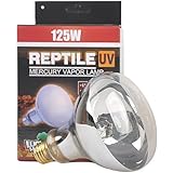 Amazon.com: LUCKY HERP Reptile UVA UVB Mercury Vapor Bulb Lamp,Screw Thread,PAR38,100 Watt ...