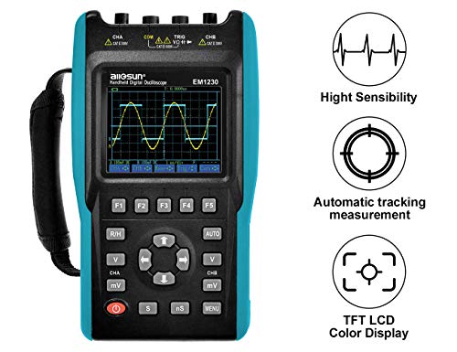 all-sun 2 in 1 Handheld Oscilloscope with Color Screen Scope Digital ...