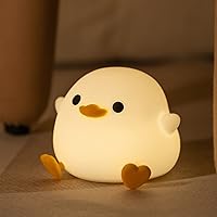 Amazon.com: HEIMAXING Cute Duck Lamp, Duck Night Light, Silicone Animal ...