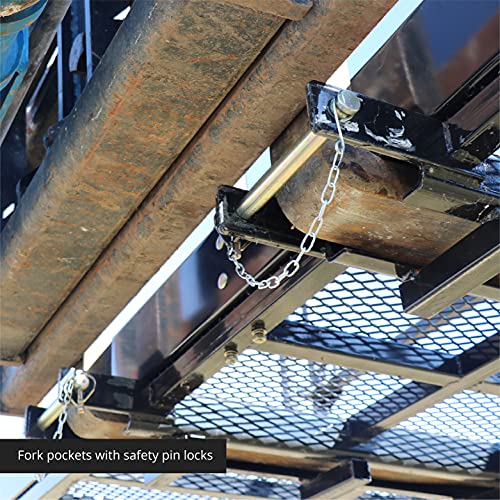 Titan Attachments 4' x 6' Mesh Telehandler Work Platform, Man Safety ...