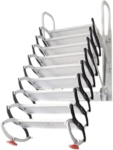 Outdoor Loft Stairs Attic Stairs Capacity 1102 Lbs Folding Attic Stairs ...