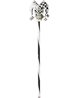 Amazon.com: New Evil King Jester Skull Costume Hand Staff Scepter: Clothing