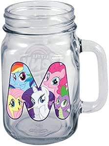 Amazon.com: ICUP Hasbro - My Little Pony Monogram 16oz. Handled Clear ...