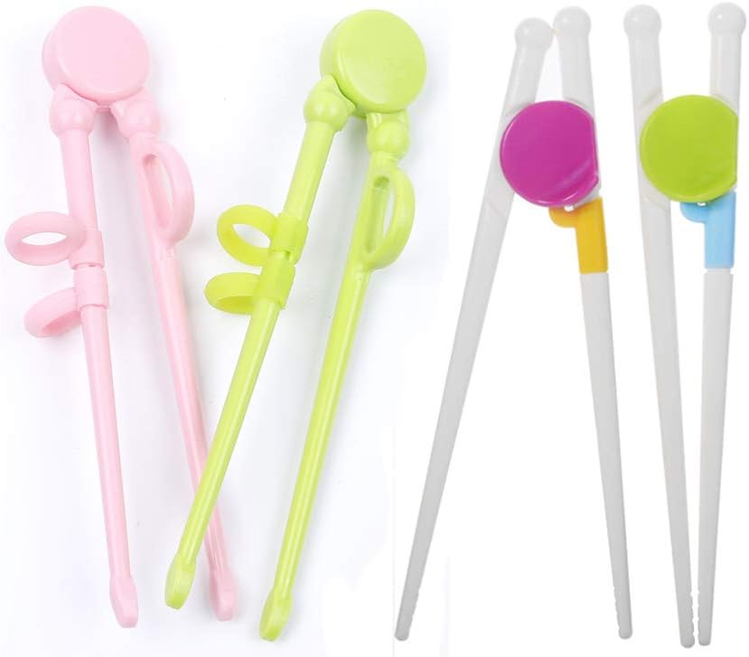 MOTZU 4 Pairs Training Children Beginners Chopsticks - Fun and Easy to ...