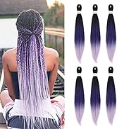 Amazon.com : Pre-Stretched Braiding Hair Ombre Red Braiding Hair ...