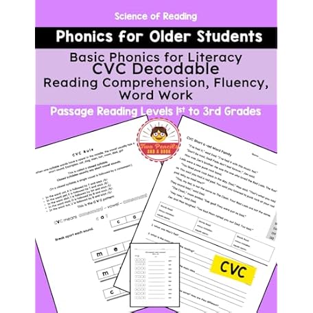 Mua Basic Phonics for Literacy: CVC Decodable Reading Comprehension ...