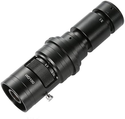 200X 500X 1000X 0.7X-5X Adjustable Magnification C Mount Zoom Lens For ...