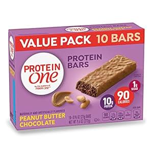 Protein One 90 Calorie Protein Bar, Peanut Butter Chocolate, 9.6 oz(us ...