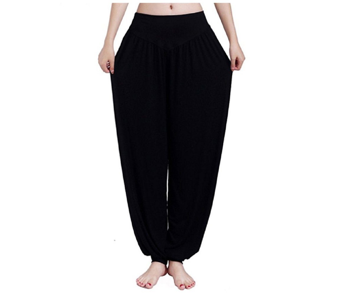 Soft Yoga Harem Pilates Pants Womens Lounge Leggings Long Baggy ...