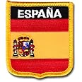 Amazon.com: Flagline Spain (Espana) - Country Shield Patch : Arts, Crafts & Sewing