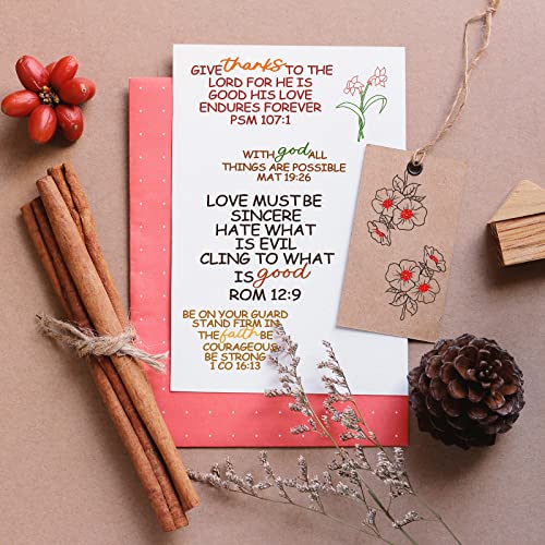 4 Sheets Bible Verse Clear Stamps Set Christian Scrapbooking Stamp ...