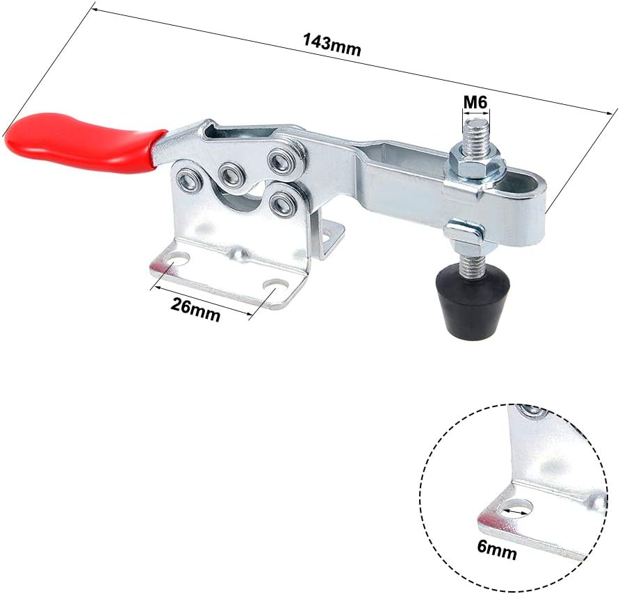 sourcing map Toggle Clamp GH-201-B Horizontal Clamp Quick Release Tool ...