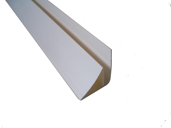 White Panel Trim Perfect for Bathroom Kitchen Shower Wall PVC Cladding ...