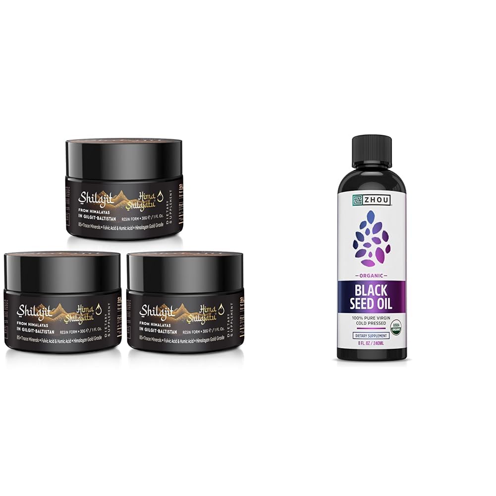 Mua Hima Shilajatu Shilajit Gold Grade Pack of 3 with Black Seed Oil ...