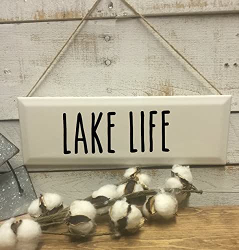 Amazon.com: Lake Life Sign-Home and Living-Wall Decor-Home Decor-Home ...