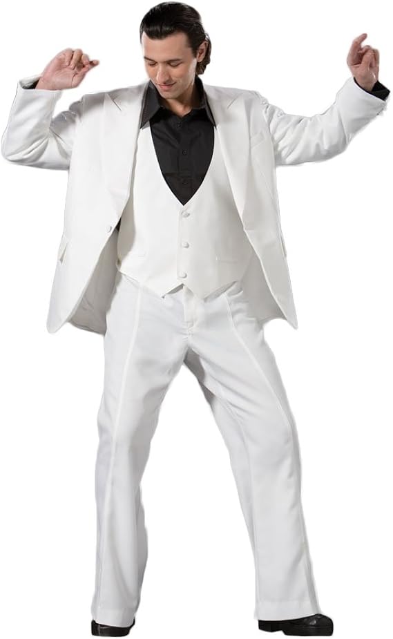 Amazon.com: Men's Saturday Night Fever Disco Costume: Clothing