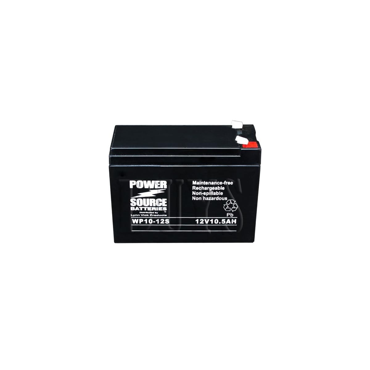 WP10-12S Sealed AGM Slim 12 volt 10.5 ah, 10 ah Power Source Battery ...