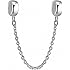 Amazon.com: GW Sterling Silver Rubber Charm Stopper Spacer Safety Chain ...