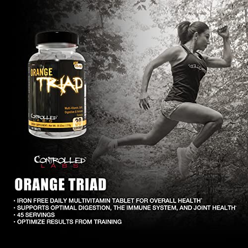 CONTROLLED LABS Orange Triad Daily Multivitamin for Men and Women, 30 ...