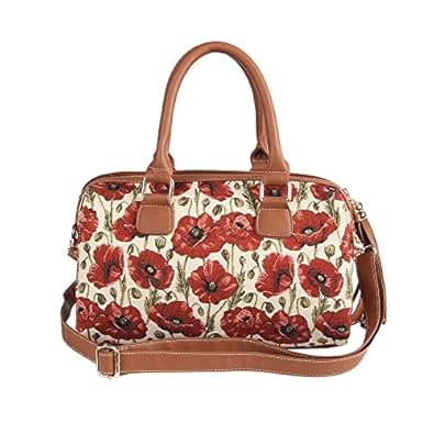 Signare Womens Fashion Tapestry Tassel Top Handle Shoulder Bag in ...