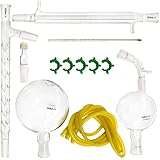1000ml Lab Glassware Kit Glass Distillation Apparatus Essential Oil ...