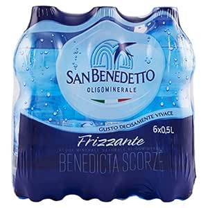 Amazon.com : San Benedetto: Sparkling Water 16.9 Fluid Ounce (500ml) Bottles (Pack of 6 ...