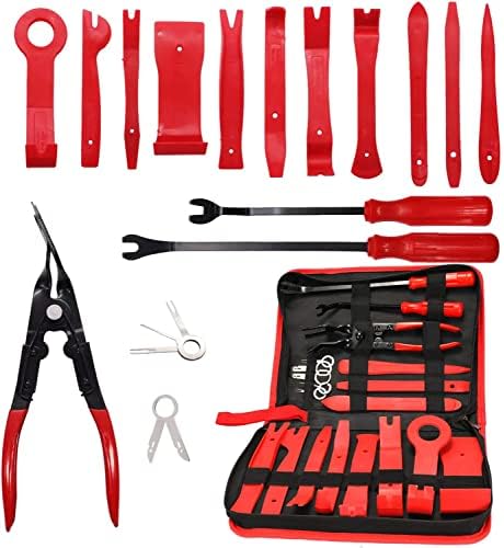 NANAO 19PCS Auto Trim Removal Tool Kit,Car Panel Tool Stereo Removal ...