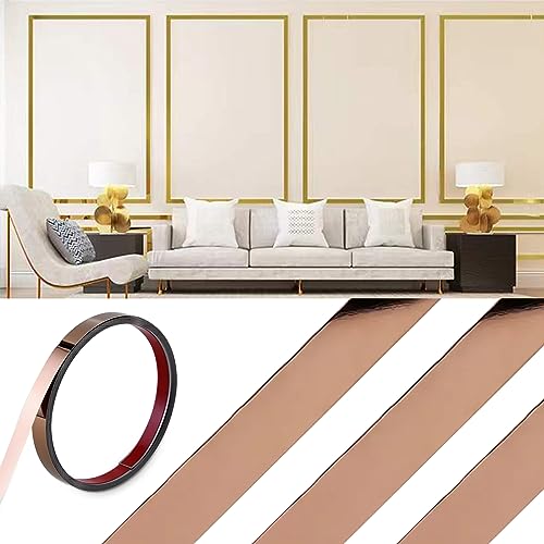 PENCK Rose Gold Mirror Frame Peel and Stick(Mirror-Like Finish), 201 ...