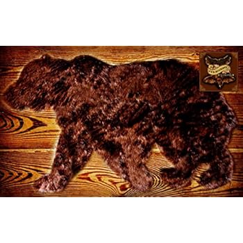 Amazon.com: Fur Accents Faux Fur Bear Rug Area Rug Walking Bear ...